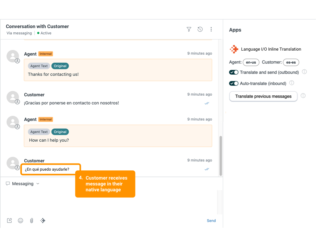 Translation by Language IO - Inline App Integration with Zendesk Support